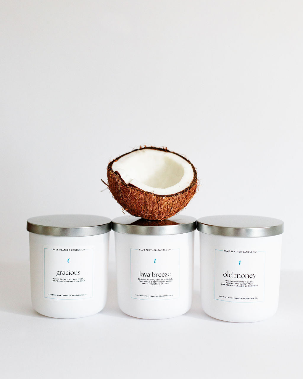Blue Feather Candle Co: Handmade Coconut Wax - Clean Scented Candles